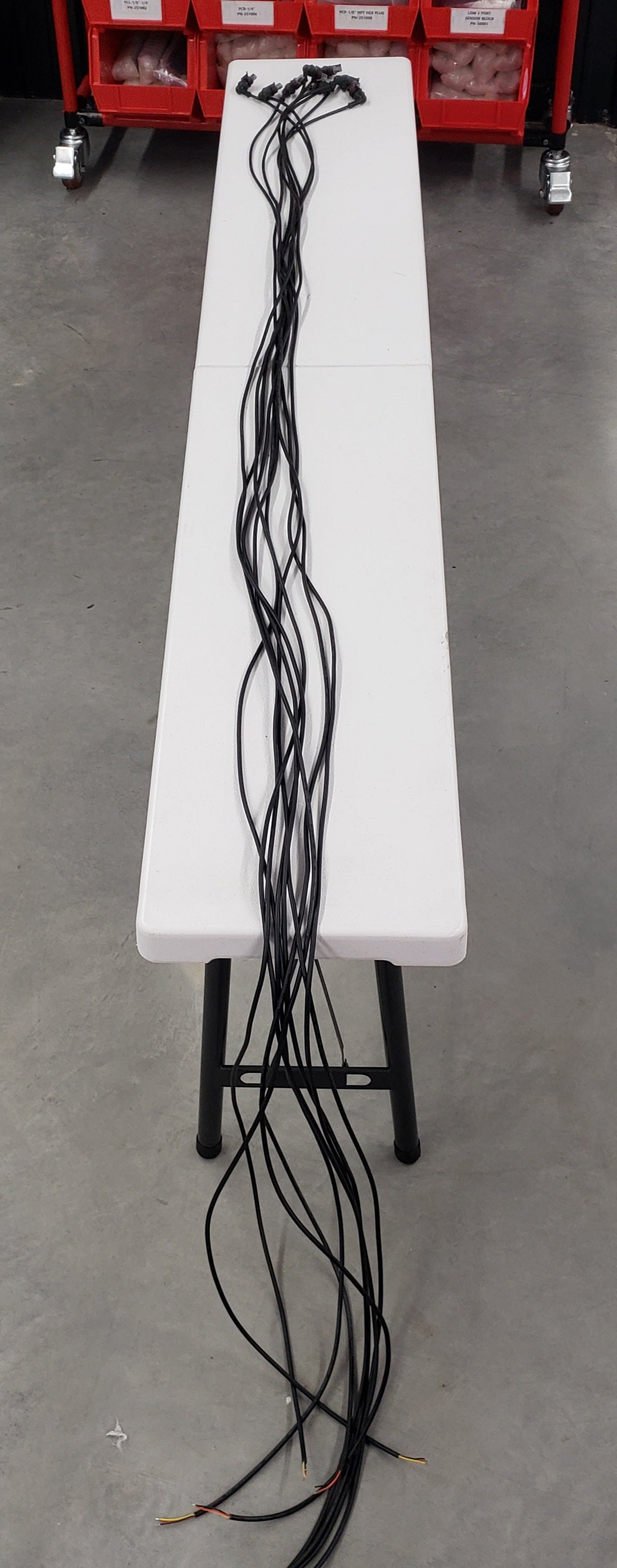 SALE! (10 pack) 15ft Pre-Wired Cables with 90* Rubber Boot PN: 356604